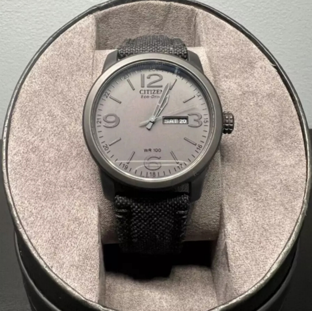 Citizen Eco-Drive Garrison Black Dial Men's Watch Bm8… - Gem